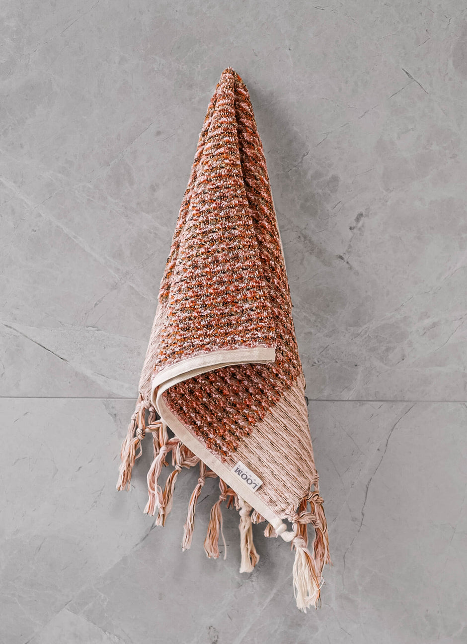 Loom Savanna Zigzag Hand Towel - Organic Cotton